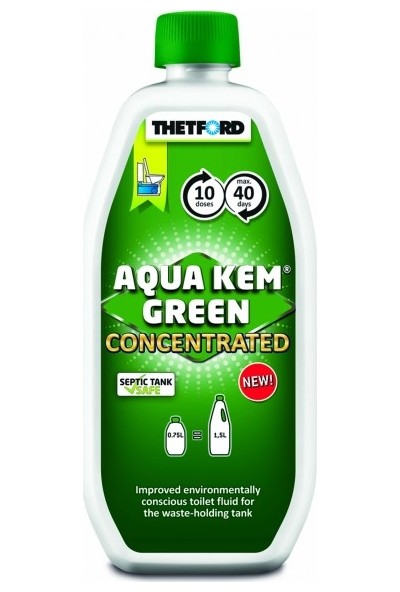 Thetford Aqua Kem Green Concentrated (Atık Su Tankı Kimyasalı Konsantre) 750 ml Thetford Aqua Kem Green Concentrated (Atık Su Tankı Kimyasalı Konsantre) 750 ml