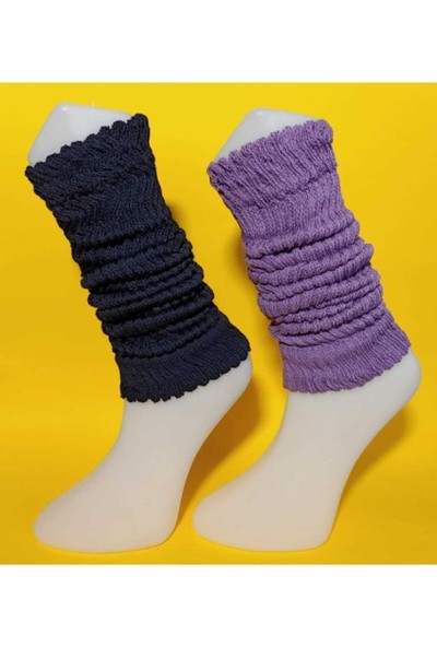 Shocks 2'li Kadın Navy Mor Tozluk