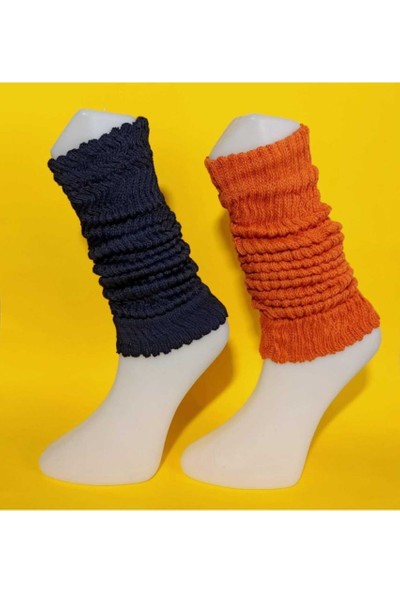 Shocks 2'li Kadın Navy Turuncu Tozluk