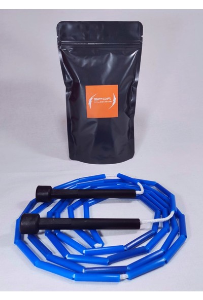 Spormalzemecisi Bambu Boncuklu Atlama Ipi 2.90 M Ayarlanabilir Dolanmayan Yumuşak Boncuklar Mavi Spormalzemecisi Bambu Boncuklu Atlama Ipi 2.90 M Ayarlanabilir Dolanmayan Yumuşak Boncuklar Mavi