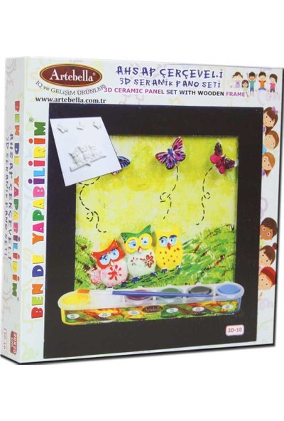 Artebella Seramik Pano Boyama 20X20 Cm