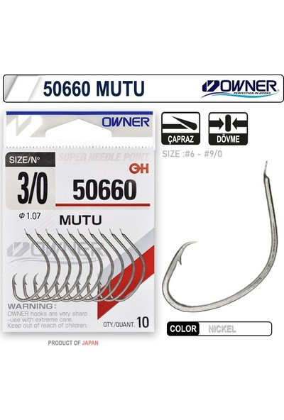 Owner 50660 Mutu White iğne