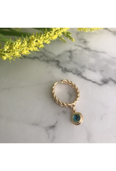 Aycha Aksesuar Nazar Boncuklu Sarkıt Yüzük