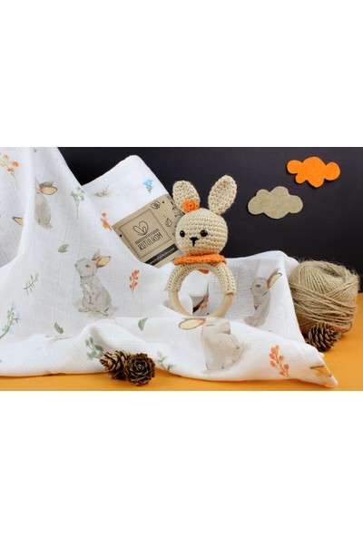 Kutulikom Tavşanlı Müslin Setli Hediyelik Kutu