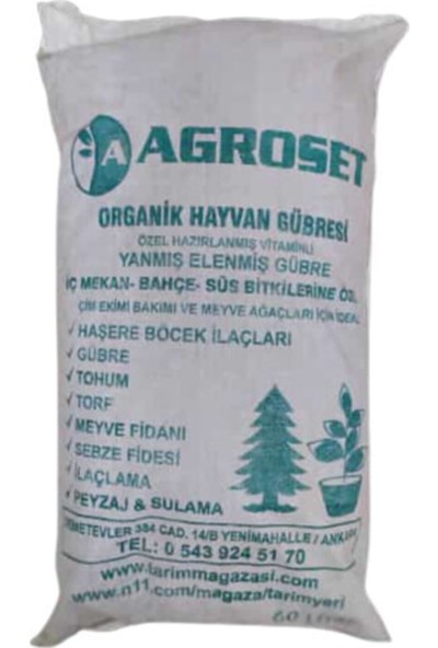 Agro Tohum Gübre Hayvan Gübresi Büyükbaş Yanmış Elenmiş Ilaçlanmış 60 Litre Agroset Agro Tohum Gübre Hayvan Gübresi Büyükbaş Yanmış Elenmiş Ilaçlanmış 60 Litre Agroset