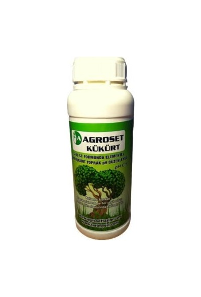 Agro Tohum Kükürt %80 Sıvı Toprak Ph Düzenleyici Agroset Kükürt 1 lt Agro Tohum Kükürt %80 Sıvı Toprak Ph Düzenleyici Agroset Kükürt 1 lt