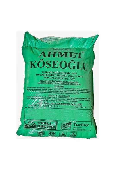 Köseoğlu Kükürt 5 kg Köseoğlu Toz