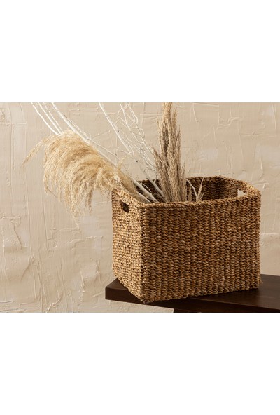 English Home Natural Life Hasır Sepet 37X27X27CM Kahve