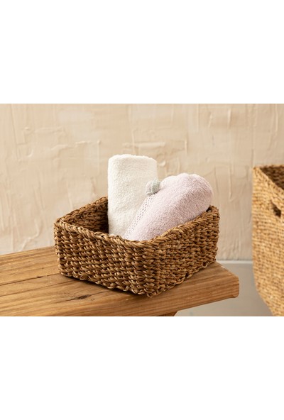 English Home Natural Story Hasır Sepet 18X18X8CM Kahve