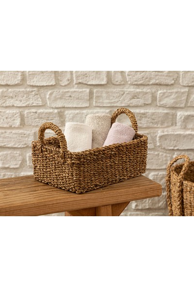 English Home Natural World Hasır Sepet 28X20X11CM Kahve