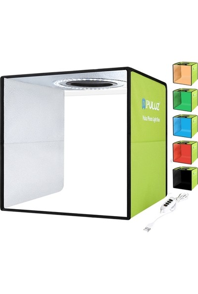 Puluz Profesyonel 30 x 30CM LED Işıklı Ürün Fotoğraf Çekim Çadırı Katlanabilir Portatif AL-33543 Puluz Profesyonel 30 x 30CM LED Işıklı Ürün Fotoğraf Çekim Çadırı Katlanabilir Portatif AL-33543