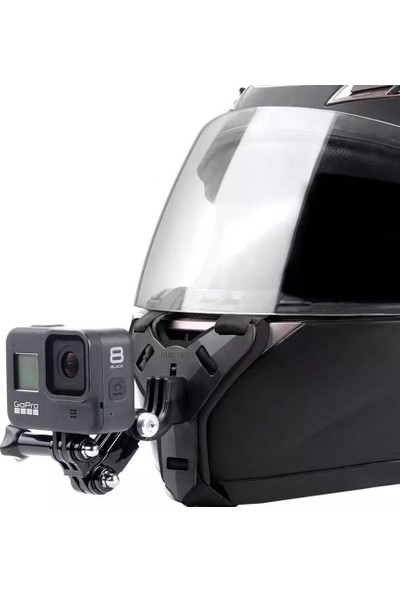Alğan Ticaret Kask Çene Kamera Tutma Aparatı Tutacağı Siyah Renk Alğan Ticaret Kask Çene Kamera Tutma Aparatı Tutacağı Siyah Renk