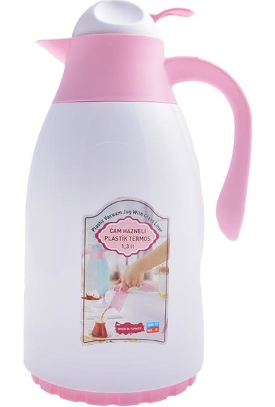 Cooker CKR2018 1.3 Lt Beyaz Pembe Cam Termos