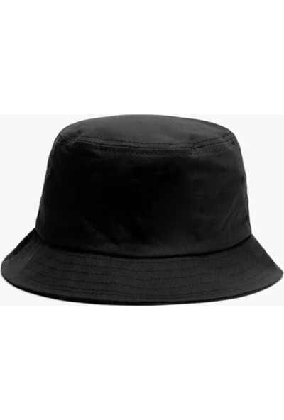 Işıl Aksesuar Düz Siyah Kova Şapka Balıkçı Şapka Bucket Hat
