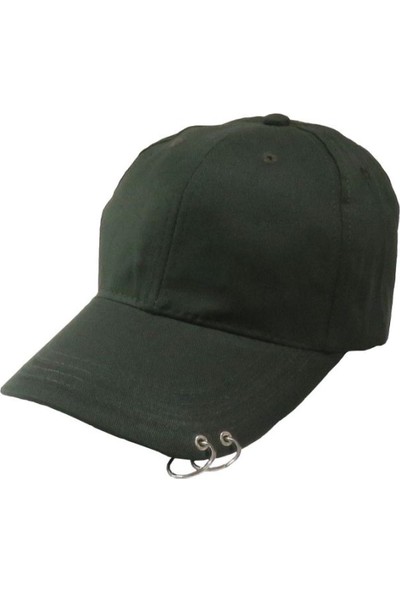 Işıl Aksesuar K-Pop Bts Koyu Yeşil Piercingli Şapka