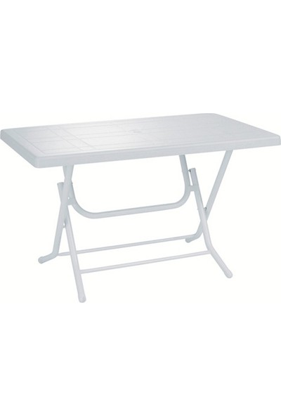 Cakha Evimdeyokyok Plastik Katlanır Masa Beyaz 70X120 cm Metal Ayak Cakha Evimdeyokyok Plastik Katlanır Masa Beyaz 70X120 cm Metal Ayak