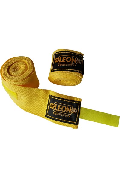 By Leon 1982 Leon Elastik Boks, Kick Boks ve Muay Thai Bandajı 3,5 Metre Sarı By Leon 1982 Leon Elastik Boks, Kick Boks ve Muay Thai Bandajı 3,5 Metre Sarı