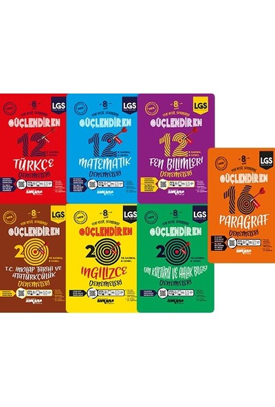 Ankara Yayıncılık 8. Sınıf LGS Güçlendiren Tüm Dersler Yeni Nesil Deneme Seti 7'li