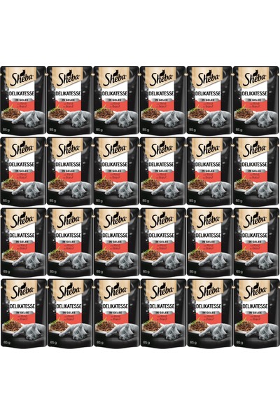 Sheba Sheba® Sığır Etli Yaş Kedi Maması 85 gr (24 Adet) Sheba Sheba® Sığır Etli Yaş Kedi Maması 85 gr (24 Adet)
