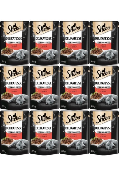 Sheba Sheba® Sığır Etli Yaş Kedi Maması 85 gr (12 Adet) Sheba Sheba® Sığır Etli Yaş Kedi Maması 85 gr (12 Adet)