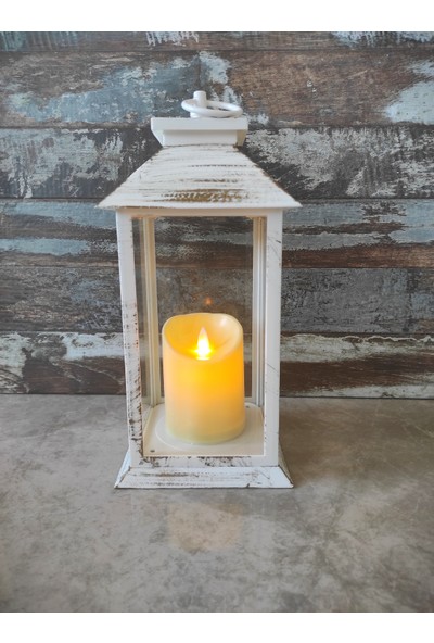 Divali Home Lüx Pilli Mumluk - Beyaz Model