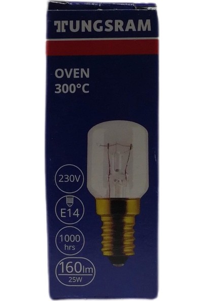 Tungsram 3 Adet Fırın Ampulü 25W E14 Duy Tungsram 3 Adet Fırın Ampulü 25W E14 Duy