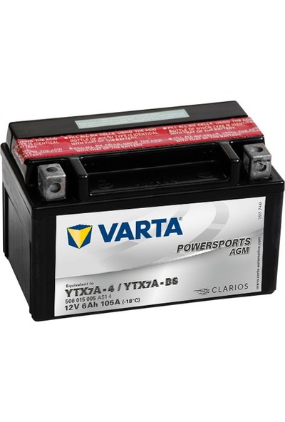 Varta YTX7A-BS Bakımsız Motosiklet Aküsü Powersports Agm Varta YTX7A-BS Bakımsız Motosiklet Aküsü Powersports Agm