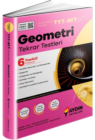 Aydın Yayınları 2021 TYT AYT Geometri Tekrar Testleri