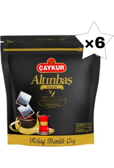 Çaykur Altınbaş Demlik Poşet Çay 5 gr*200'LÜ Paket*6 lı(1 koli)