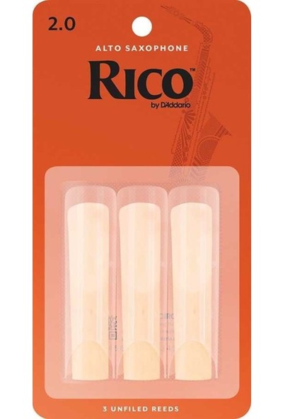Rico Alto Saksofon Kamışı (3Lü) No.2 Rico Alto Saksofon Kamışı (3Lü) No.2