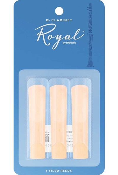 Rico Royal Sib Klarnet 3Lü Kamışı No.1,5 Rico Royal Sib Klarnet 3Lü Kamışı No.1,5