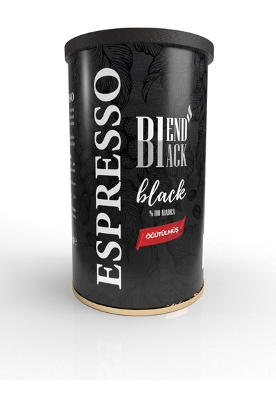 BlendBlack Espresso Black Öğütülmüş (Mokapot/aeropress/espressomakineleri) 250GR Teneke Kutu