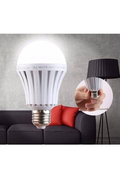 Almina DL-2025 12W Şarjlı LED Ampul Almina DL-2025 12W Şarjlı LED Ampul
