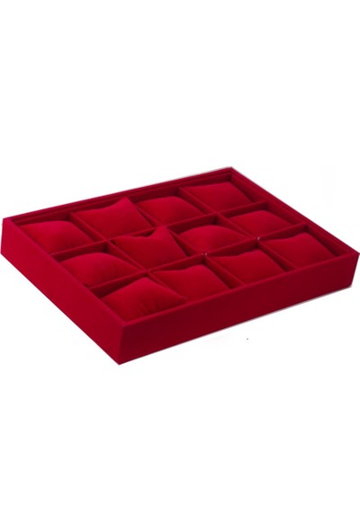 Sultan's 12 Li Çekmece Içi Saat Kutusu Kırmızı Sultan's 12 Li Çekmece Içi Saat Kutusu Kırmızı