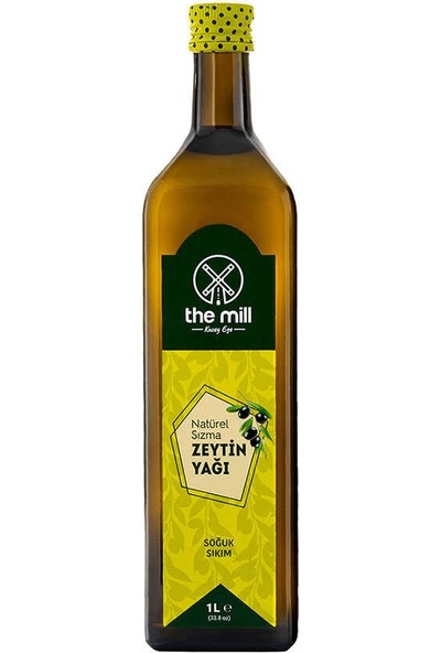 The Mill Yüksek Kalite Natürel Sızma Zeytinyağı Cam Şişe 1 Litre The Mill Yüksek Kalite Natürel Sızma Zeytinyağı Cam Şişe 1 Litre