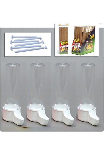 Pelagos Petistanbul Muhabbet Kuşu Kafes Aksesuar Seti 4 Parça