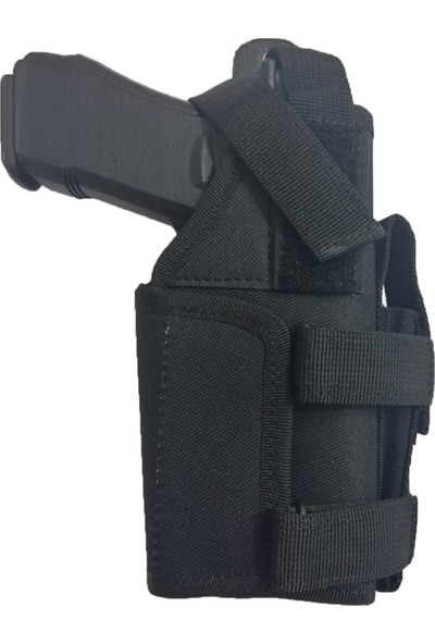 Silahkılıfı_Dünyası Çift Emniyetli Asayiş Bel Kılıf Yedek Şarjörlü