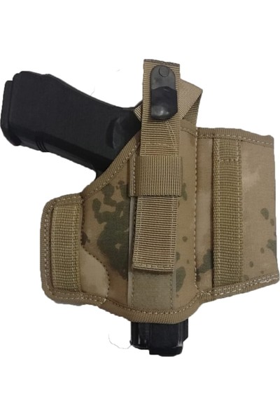 Silahkılıfı_Dünyası Jandarma Kumaş Cırtlı Ayarlı Yedek Şarjörlü Kelebek Kılıf