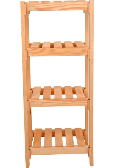 Webotto Ahşap 4 Katlı Banyo Rafı Havluluk Naturel Kprt2 Webotto Ahşap 4 Katlı Banyo Rafı Havluluk Naturel Kprt2