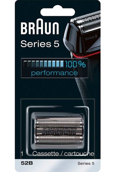 Braun 5 Serisi Tıraş Makinesi Yedek Başlığı 52B (Siyah)