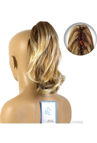 AYTUĞ PERUK Mandallı Kuyruk Kısa Düz Kat Kesimli Çıtçıt Peruk RP417