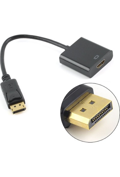 Alfais 4556 Displayport To HDMI Çevirici Dönüştürücü Adaptör Kablosu Alfais 4556 Displayport To HDMI Çevirici Dönüştürücü Adaptör Kablosu
