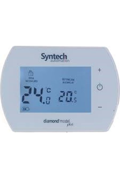 Syntech Syntech Diamond Plus Kablosuz Oda Termostatı Beyaz Syntech Syntech Diamond Plus Kablosuz Oda Termostatı Beyaz