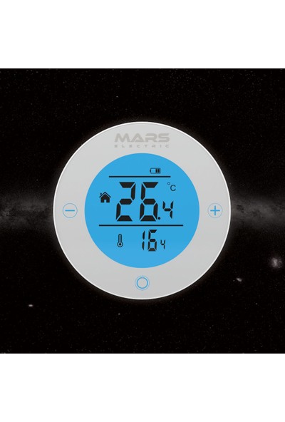 MARS S15 Kablosuz Dijital Oda Termostatı-Beyaz