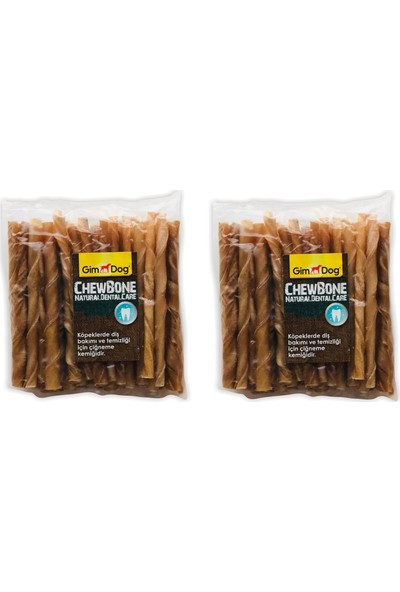 Gimdog Mordimi Naturel Burgu Çubuk Kemik 5