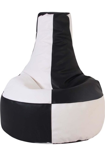 Bambi Toys Bambi Siyah Beyaz Deri Armut Koltuk Bambi Toys Bambi Siyah Beyaz Deri Armut Koltuk