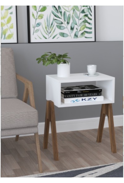 Kzy Mobilya Kzy Mobilya başucu Komidin - Beyaz