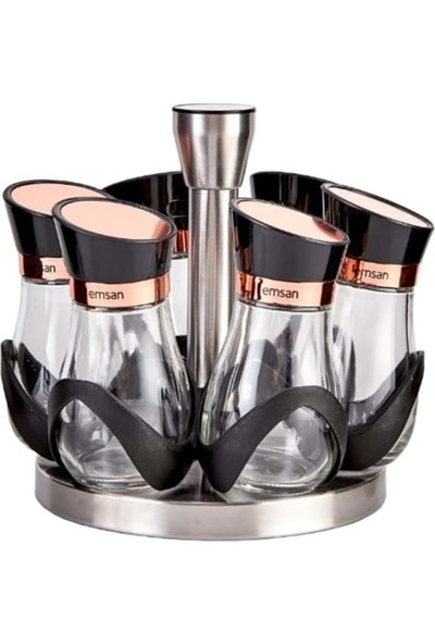 Emsan Ems Alpha 7 Prç Baharat Seti Rose Gold Emsan Ems Alpha 7 Prç Baharat Seti Rose Gold