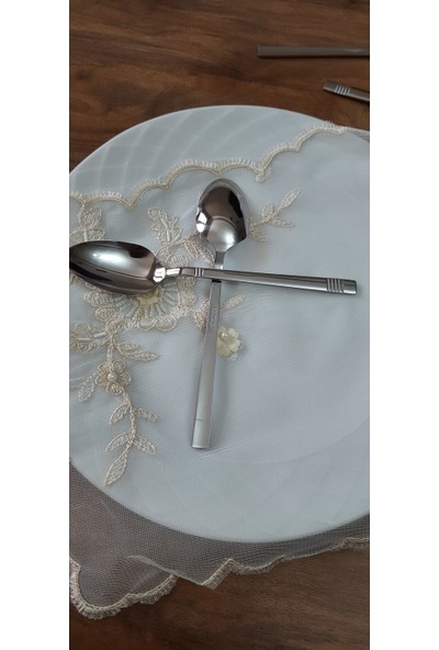 Kardelen 6 Adet Turkuaz Tatlı Kaşık