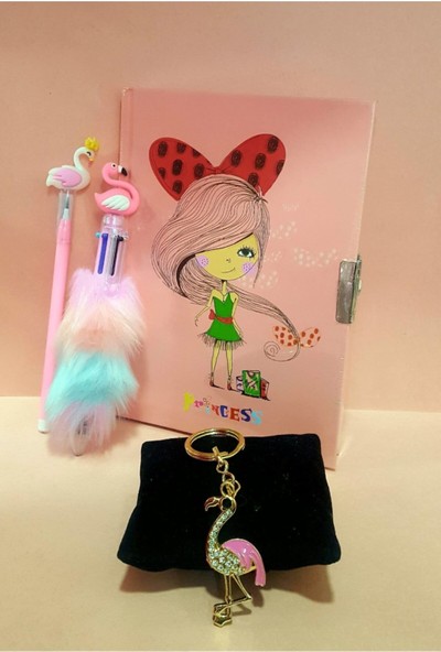 Çilek Home Çilekhome Hatıra ve Günlük Defteri Kilitli Flamingo Lisanslı Tükenmez Kalem Anahtarlık Çilek Home Çilekhome Hatıra ve Günlük Defteri Kilitli Flamingo Lisanslı Tükenmez Kalem Anahtarlık